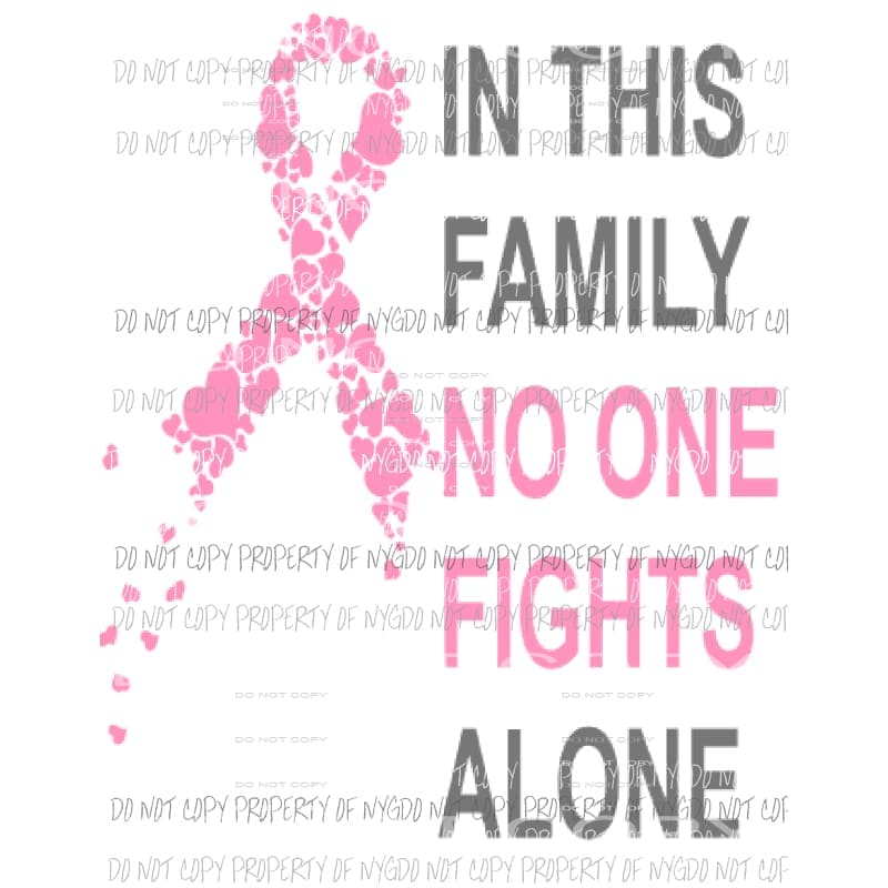 martodesigns - In this family no one fights alone Pink