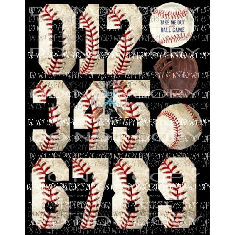 martodesigns - Team Numbers baseball pack 50 numbers