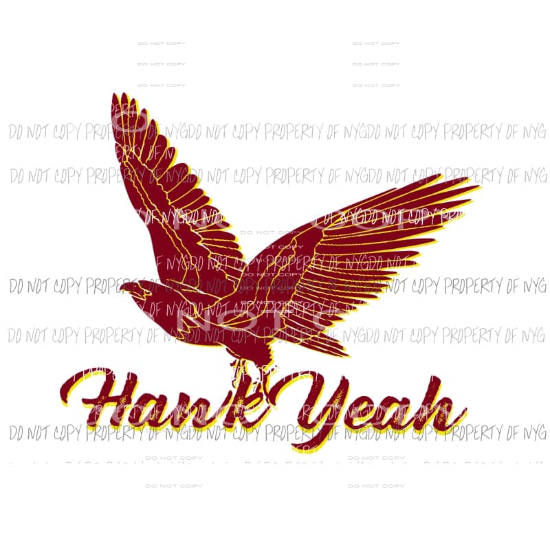 martodesigns - Hawk Yeah # 5 - Hawks school Sublimation