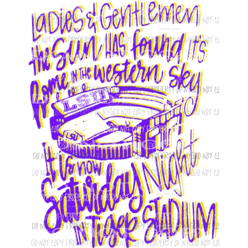 martodesigns - Ladies and Gentleman LSU Stadium Sublimation