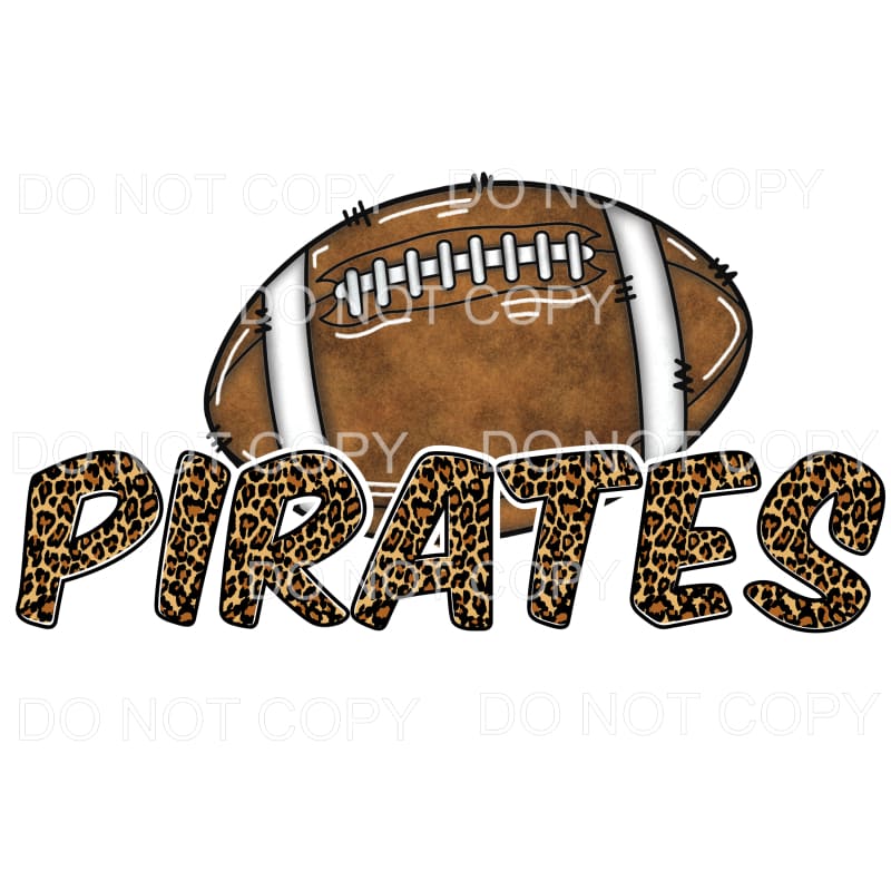 martodesigns - Pirates Leopard Letters Football choose