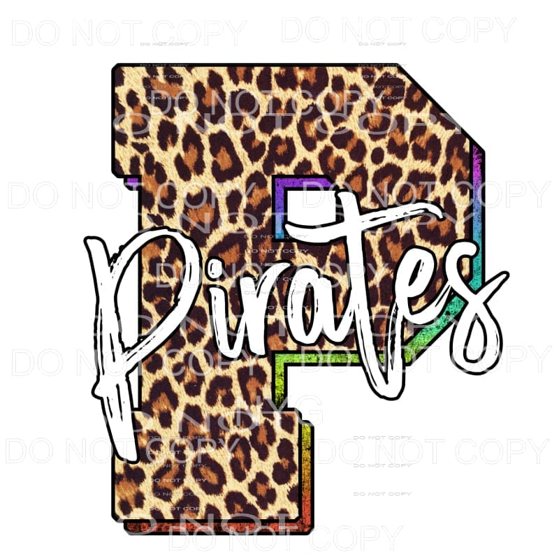martodesigns - Pirates Leopard Rainbow Sublimation transfers