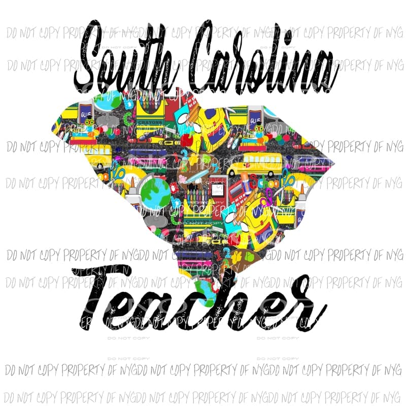 martodesigns - South Carolina Teacher 2 Sublimation