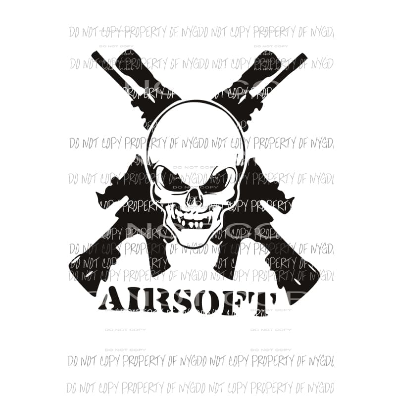 martodesigns - Airsoft Air Gun Skeleton #1 black Sublimation