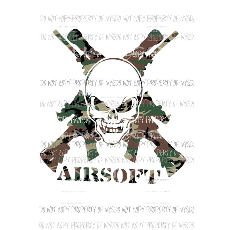 martodesigns - Airsoft Air Gun Skeleton #2 camo Sublimation