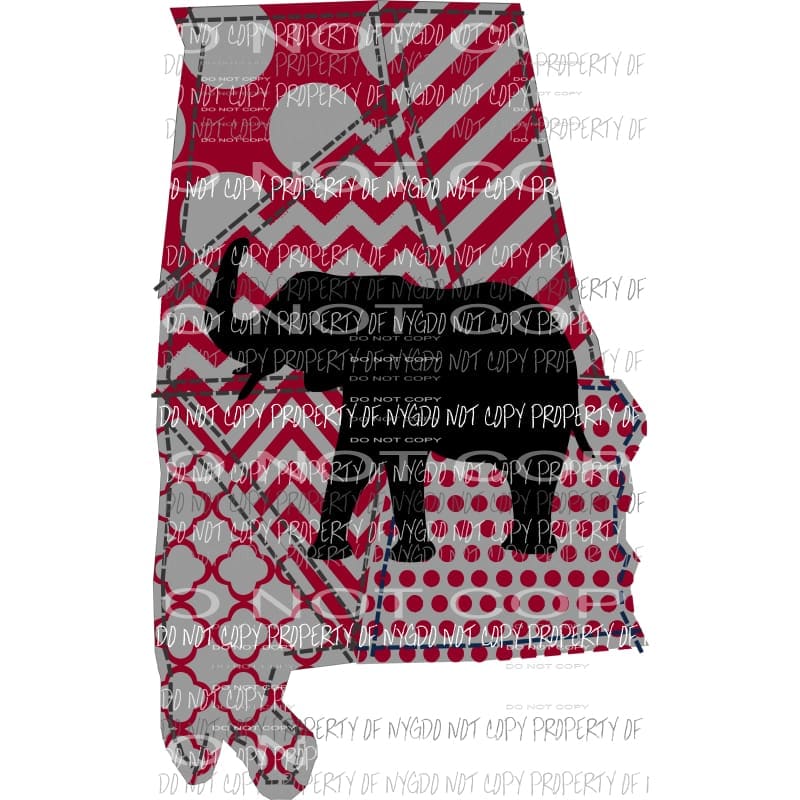 martodesigns - Alabama Elephant Sublimation transfers