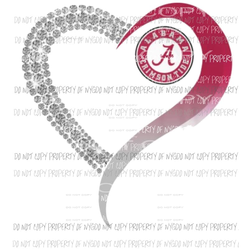 martodesigns - Alabama Heart Sublimation transfers