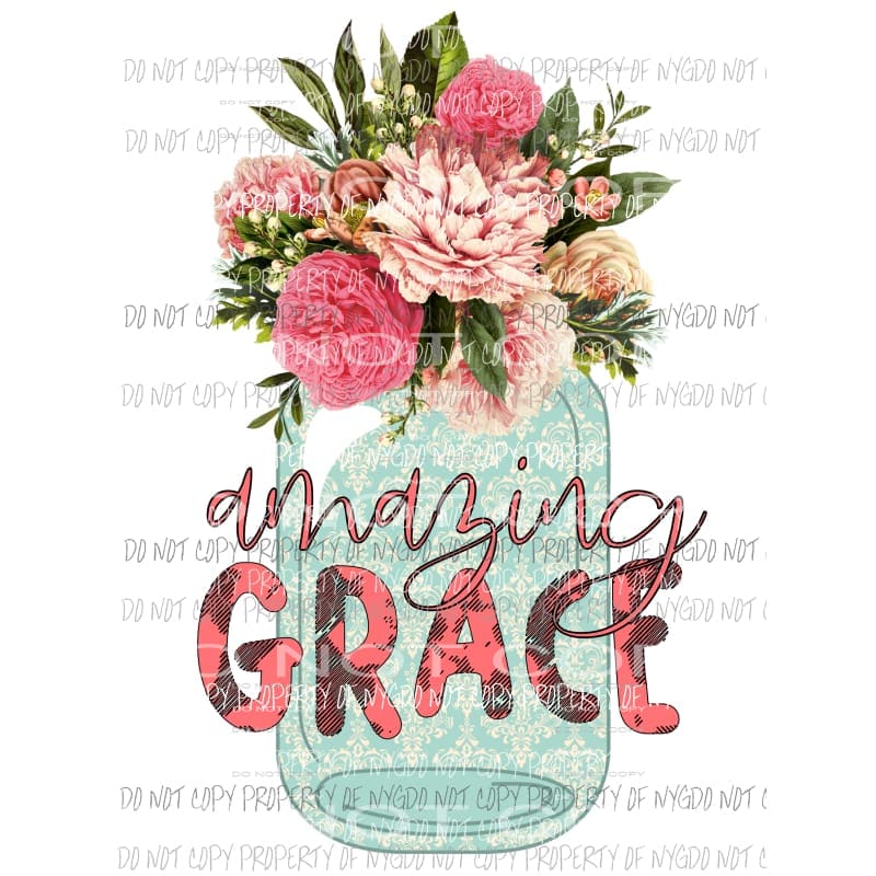 martodesigns - Amazing Grace Jar Sublimation transfers