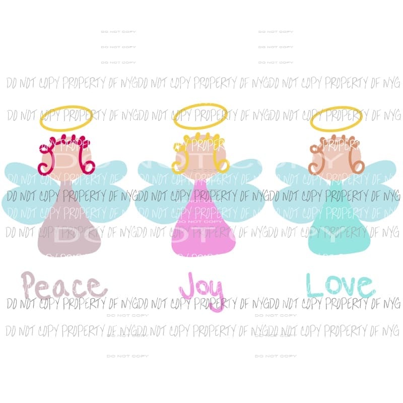 martodesigns - angel trio sublimation transfers