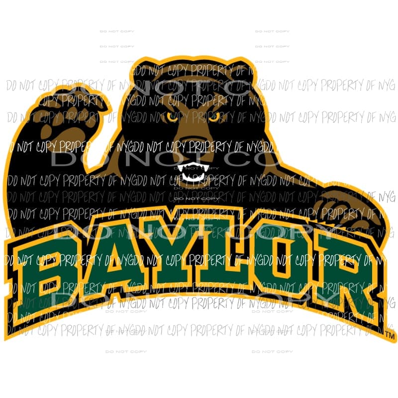 martodesigns - BAYLOR bears football Texas green gold