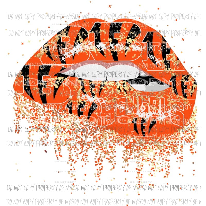 martodesigns - bengals lips sublimation transfers