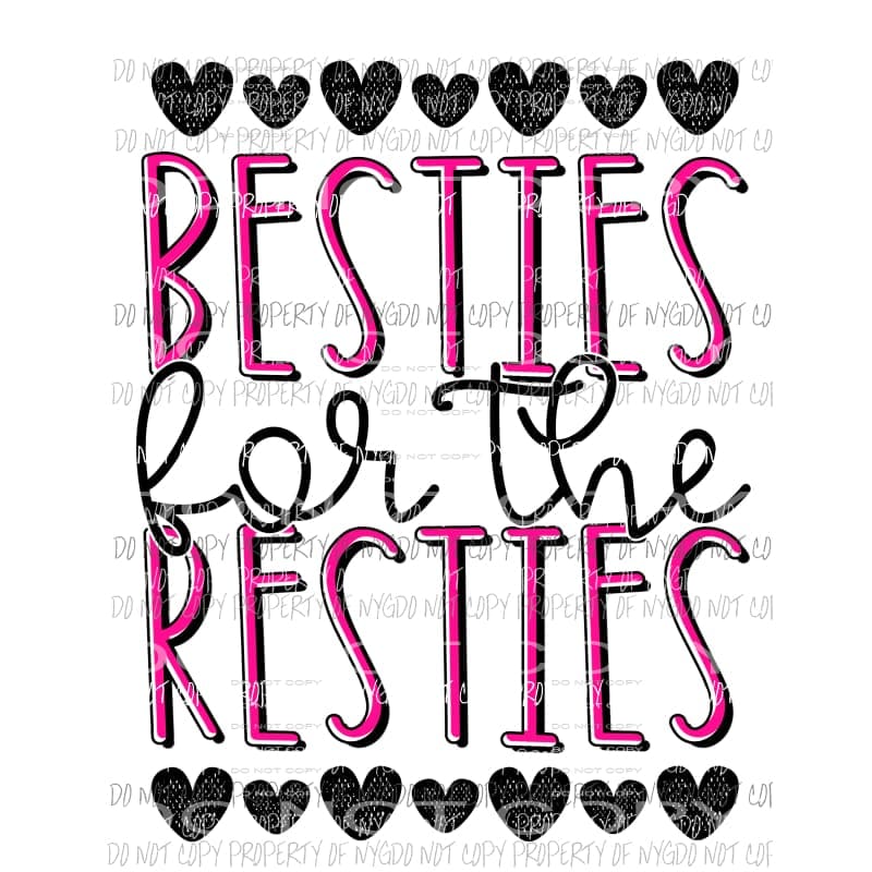 martodesigns - Besties For The Resties Sublimation transfers