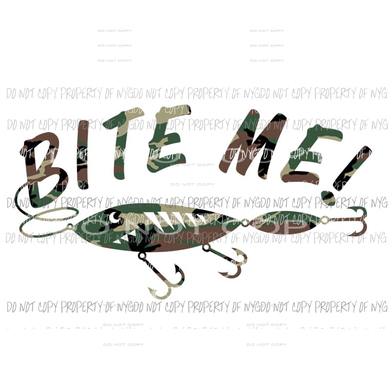 martodesigns - Bite Me Fishing Lure #2 camo Sublimation