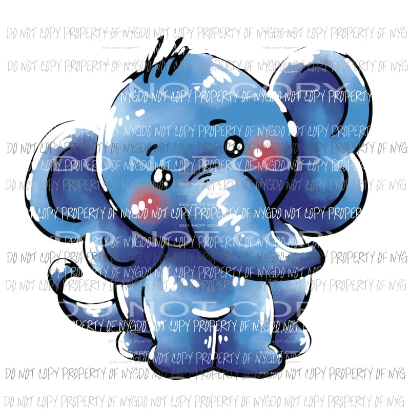 martodesigns - Blue Elephant Sublimation transfers