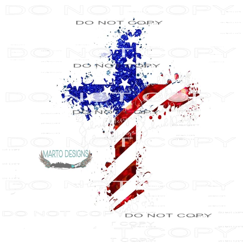 martodesigns - Cross Flag # 1415 Sublimation transfers