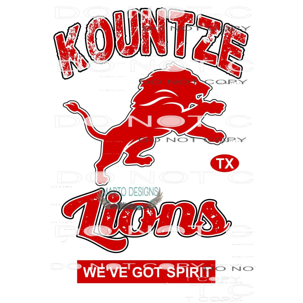martodesigns - Custom Kountze Lions # 135 Sublimation