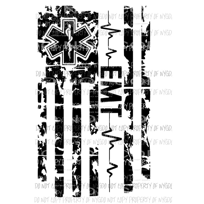 martodesigns - EMT Flag Sublimation transfers