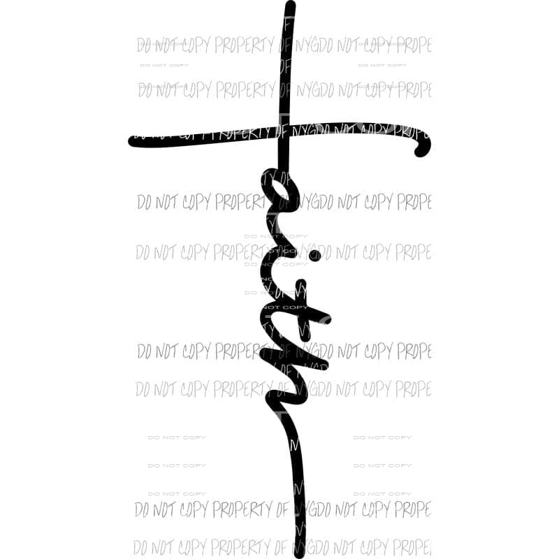 martodesigns - FAITH cross # 8 Sublimation transfers