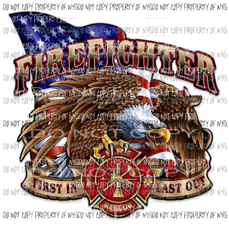 martodesigns - Firefighter First In Last Out #2 Eagle