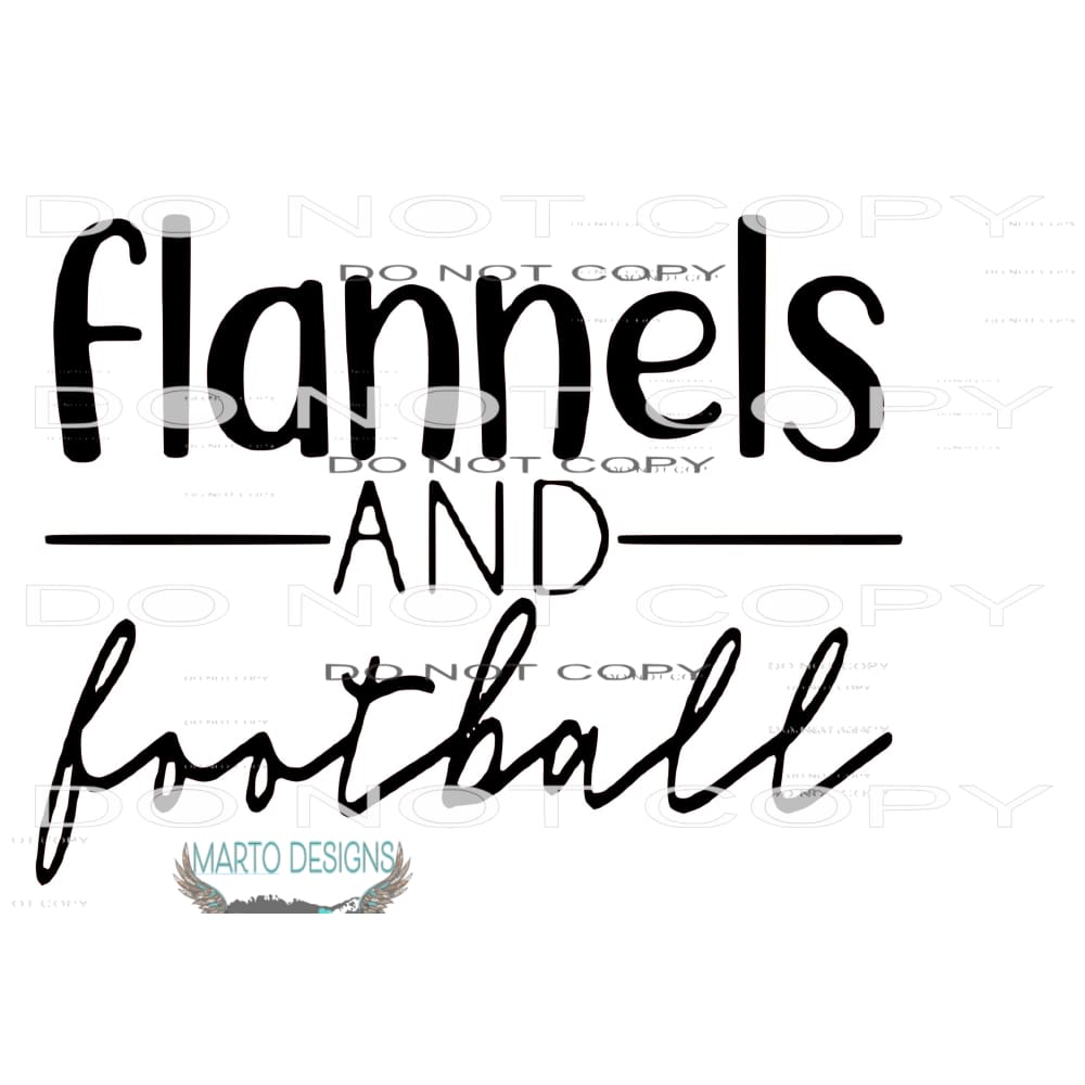martodesigns - flannels and football # 6619 Sublimation