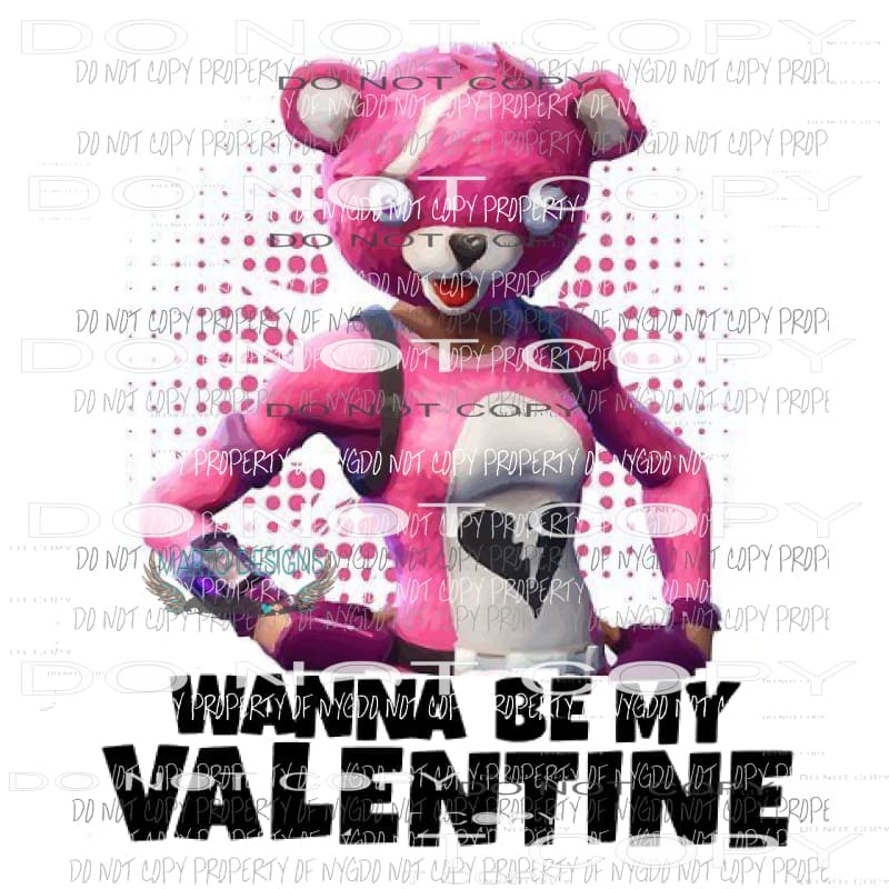 martodesigns - Fortnite wanna be my valentine Sublimation