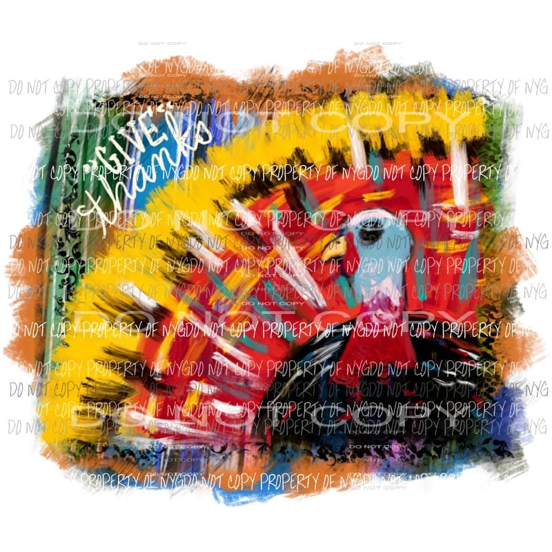 martodesigns - Give Thanks Turkey Sublimation transfers