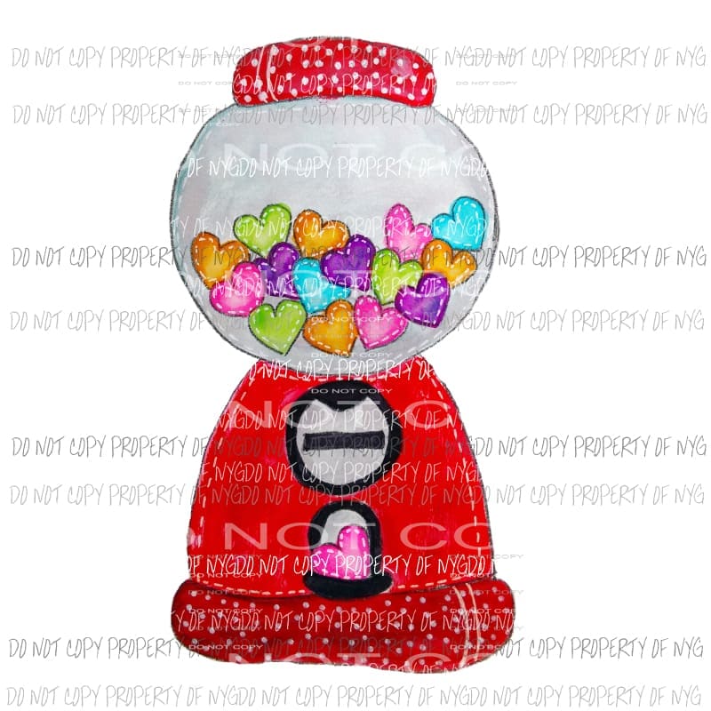 martodesigns - Heart Bubble gum machine Valenties