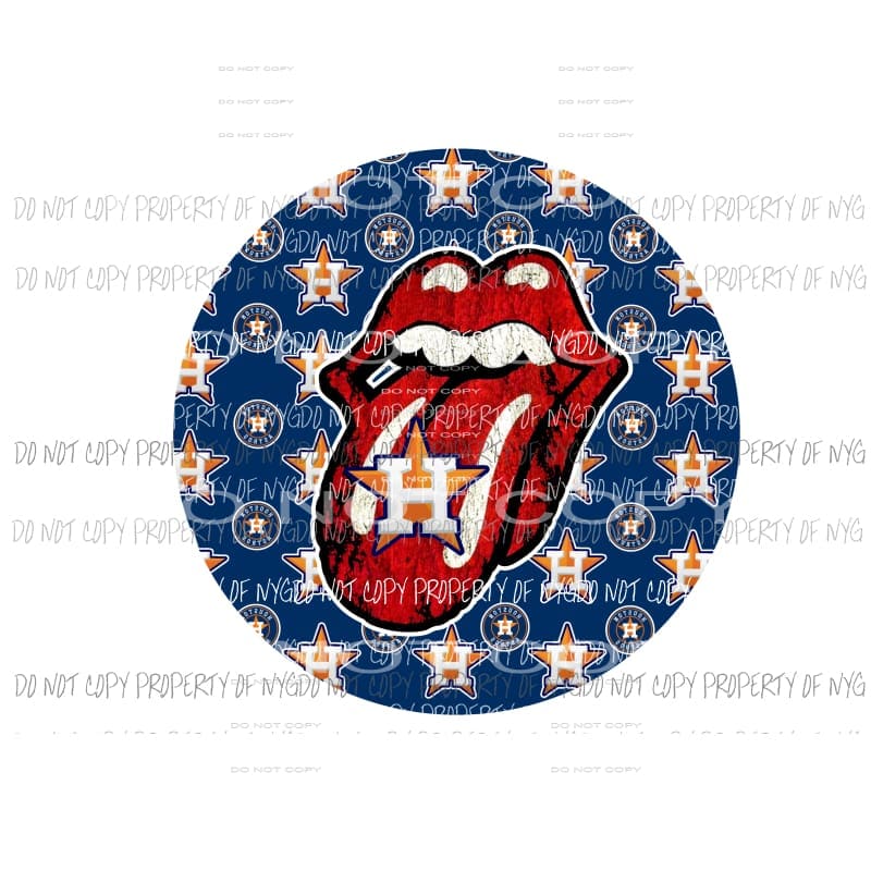 martodesigns - Houston Astros Rolling stones lips # 2