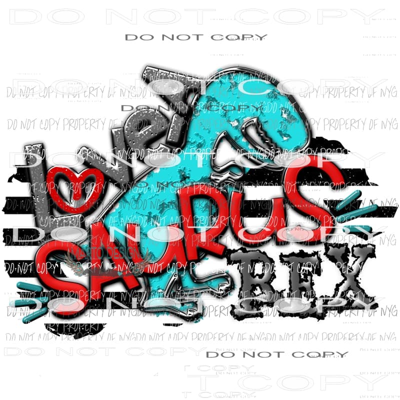 martodesigns - Love A Saurus Rex - Valentines Day Love