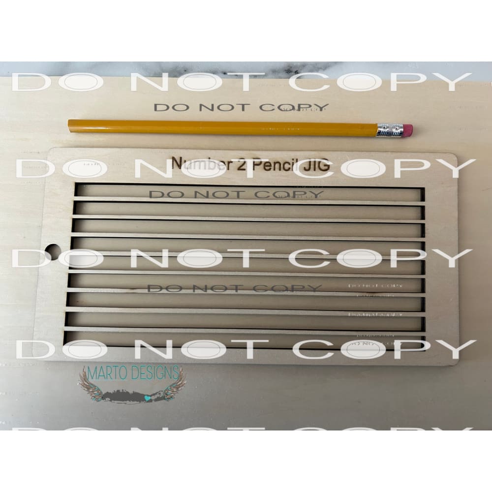 martodesigns - Number 2 Pencil Jig LASER CUT FILES