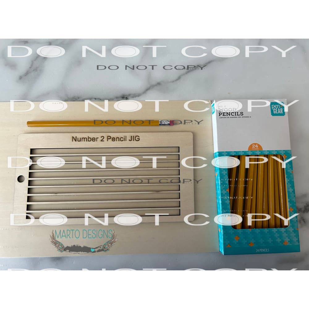 martodesigns - Number 2 Pencil Jig LASER CUT FILES