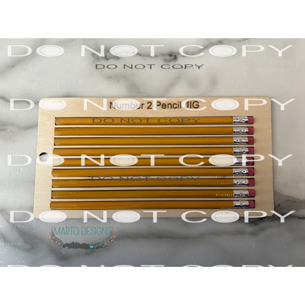 martodesigns - Number 2 Pencil Jig LASER CUT FILES