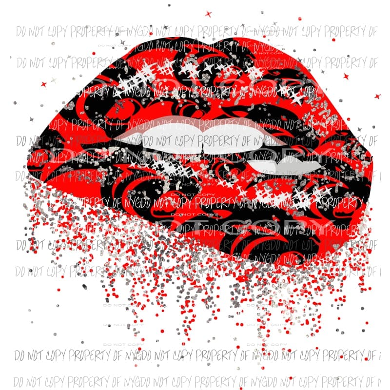 martodesigns - panthers lips sublimation transfers