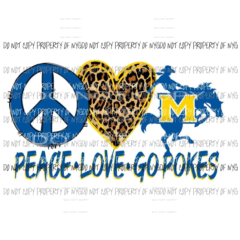martodesigns - Peace Love Go Pokes #1 Sublimation transfers