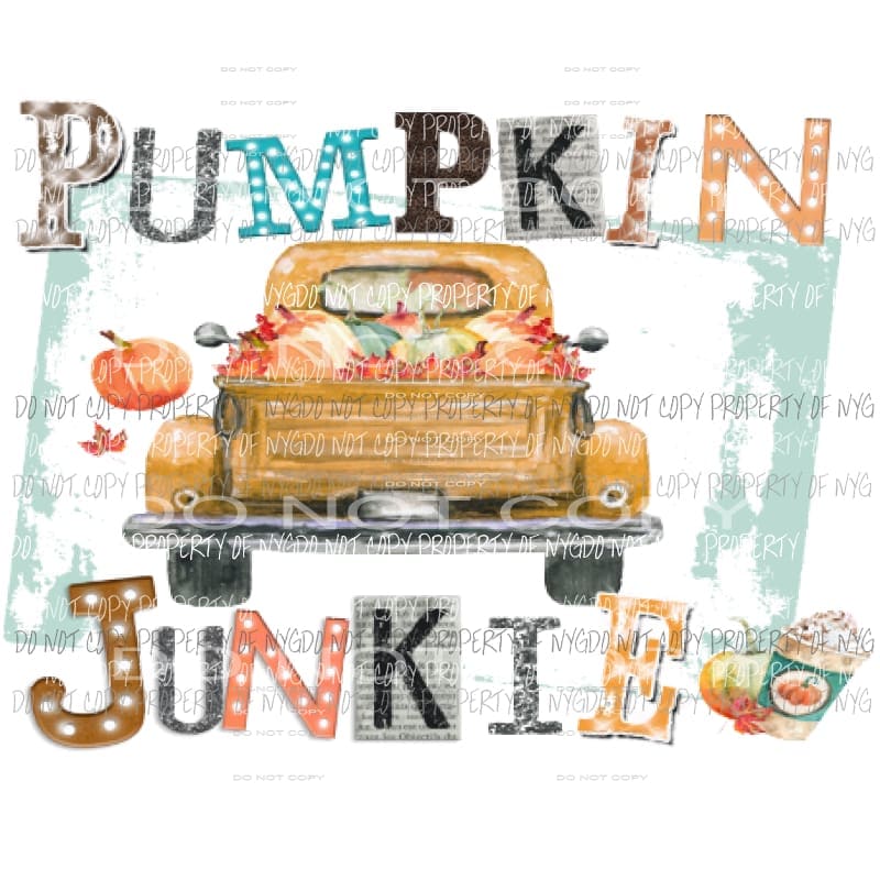 martodesigns - Pumpkin spice truck 5 Sublimation transfers