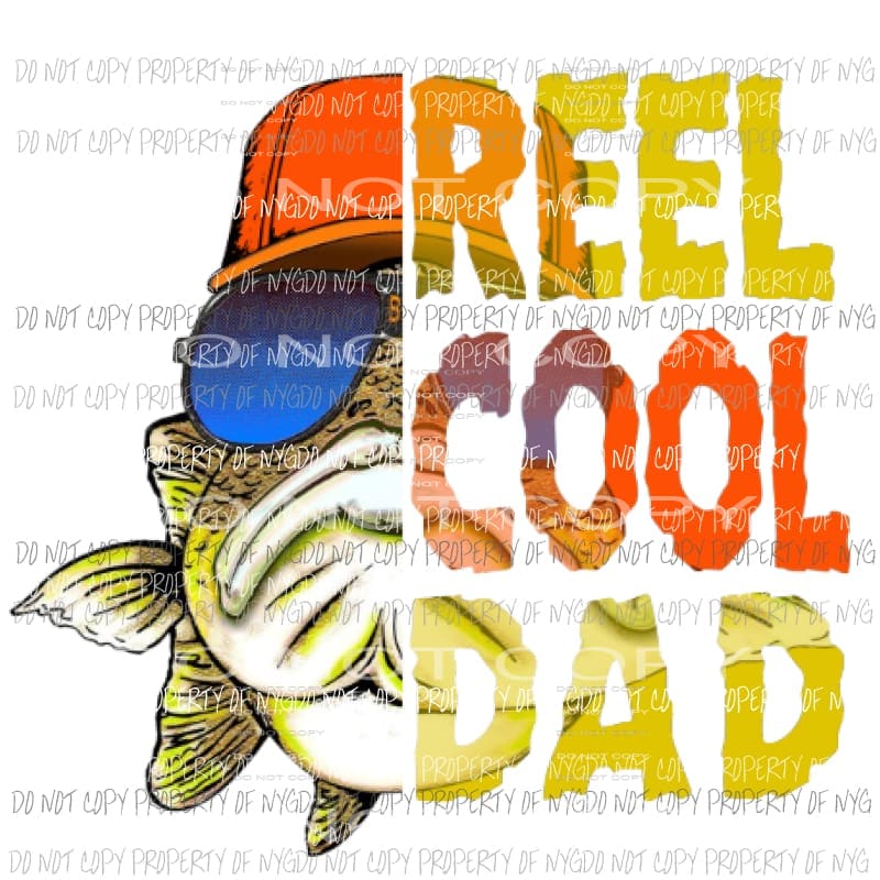 martodesigns - Reel Cool Dad fish bass Sublimation transfers