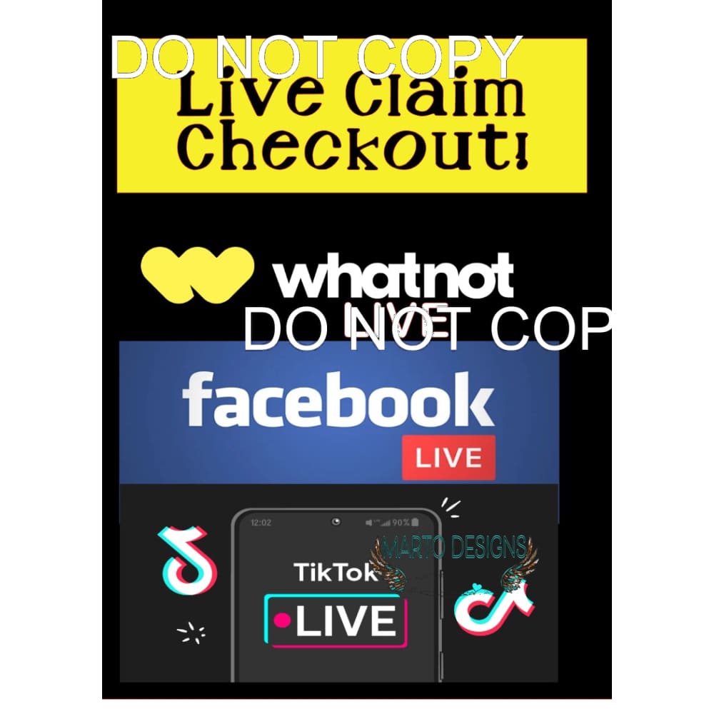 Marto Designs Tik Tok Facebook What Not Live Checkout – martodesigns