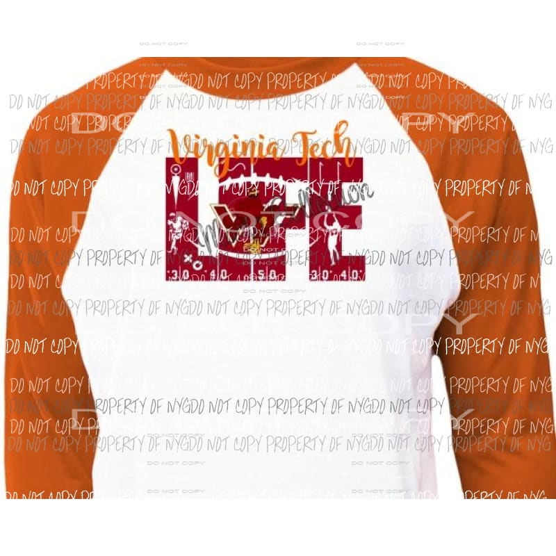 martodesigns - Virginia Tech Life sublimation transfer