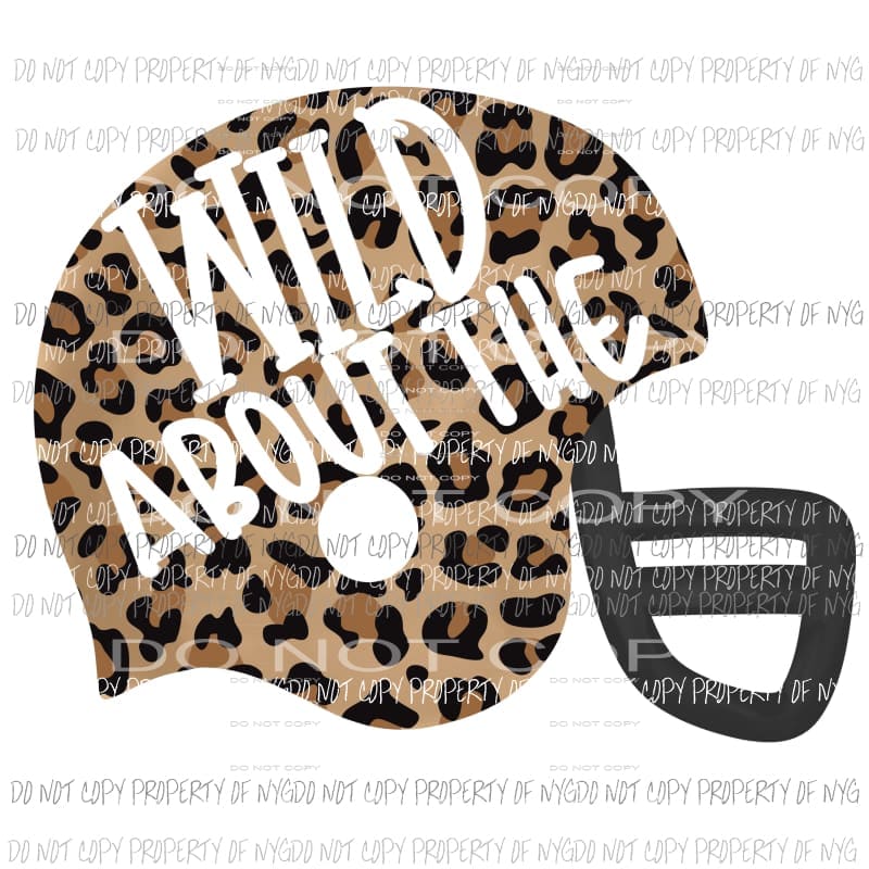 martodesigns - Wild About The leopard football helmet