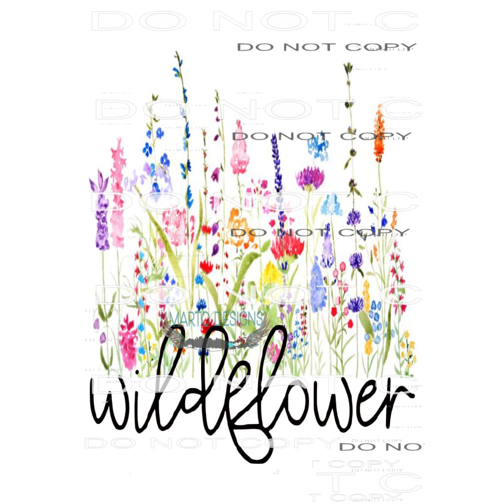 martodesigns - wildflower # 1821 Sublimation transfers