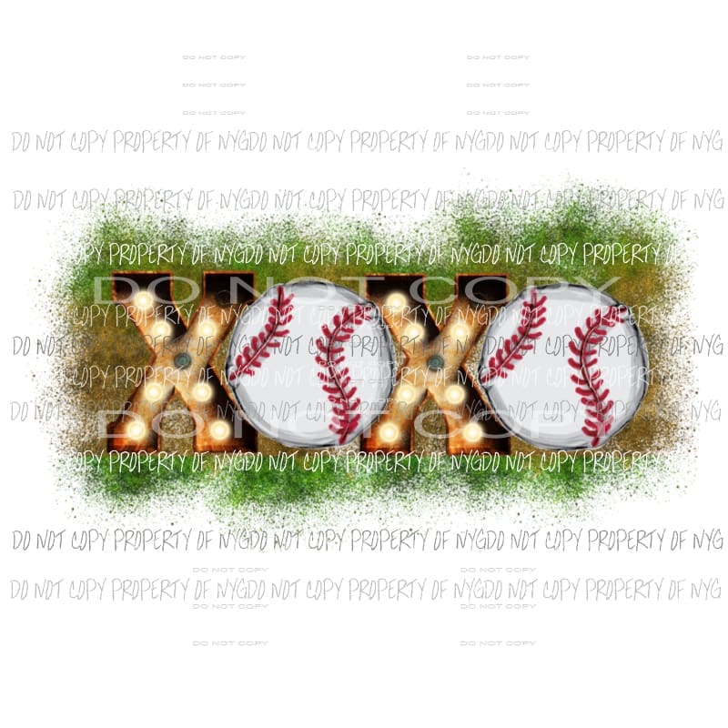 martodesigns - xoxo baseball Sublimation transfers