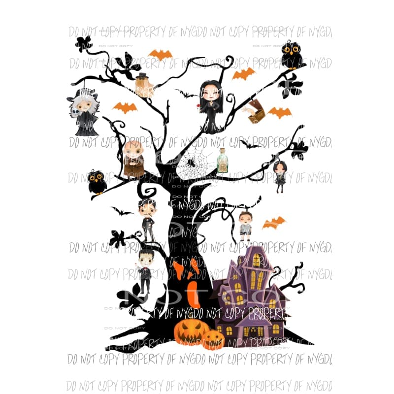 martodesigns - adams family tree Sublimation transfers