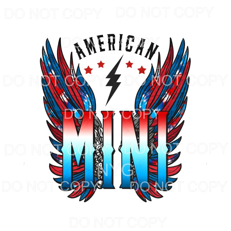 martodesigns - American mini Wings Sublimation transfers