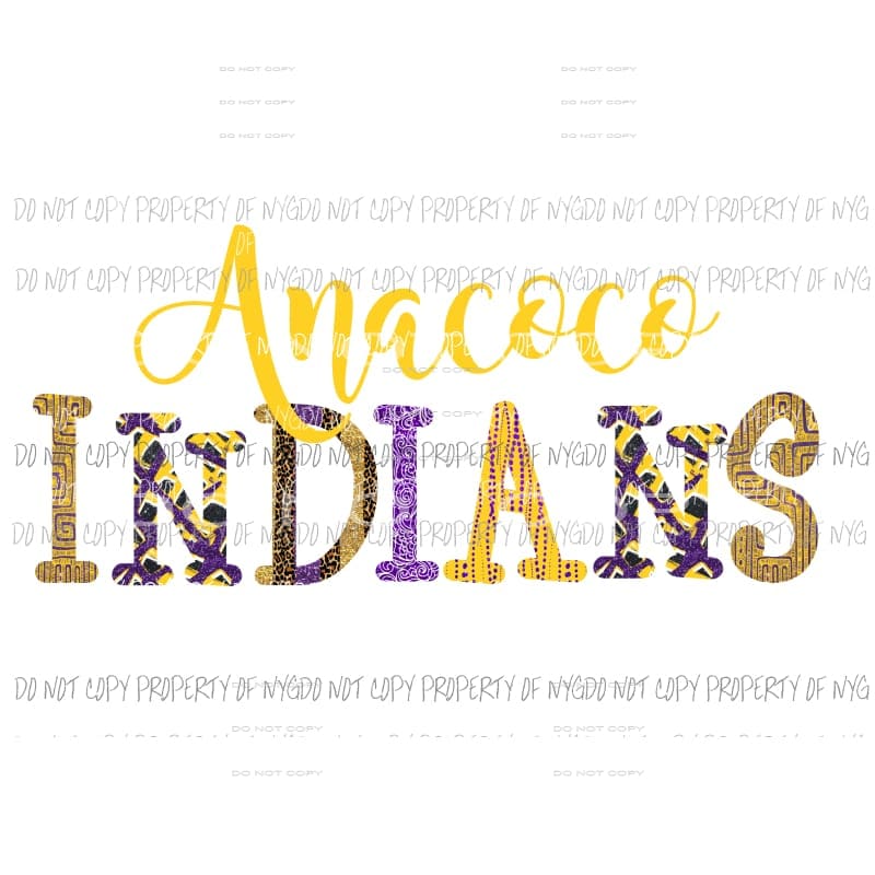 martodesigns - Anacoco Indians custom Sublimation transfers