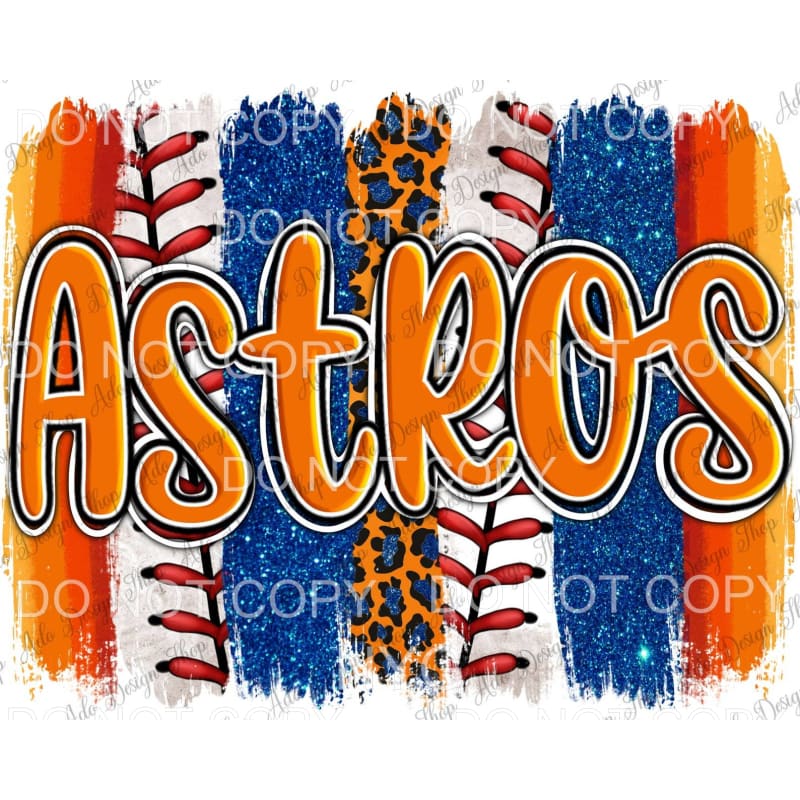 martodesigns - Astros # 3038 Sublimation transfers