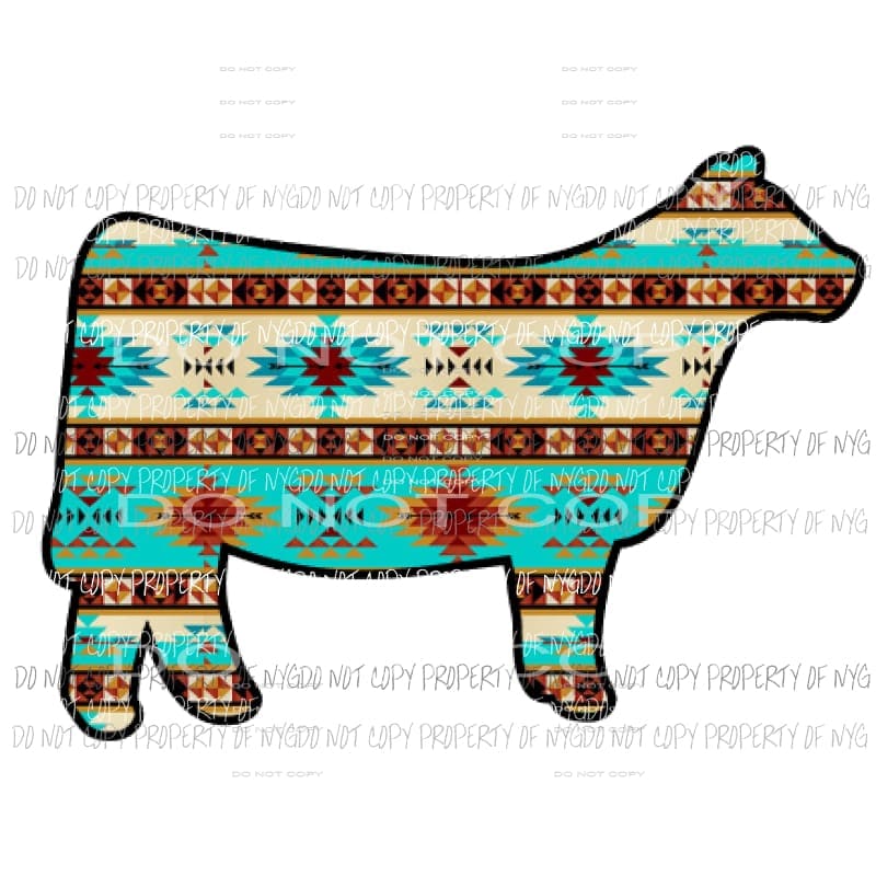 martodesigns - Aztec Cow Sublimation transfers