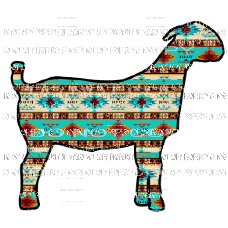 martodesigns - Aztec Goat Sublimation transfers