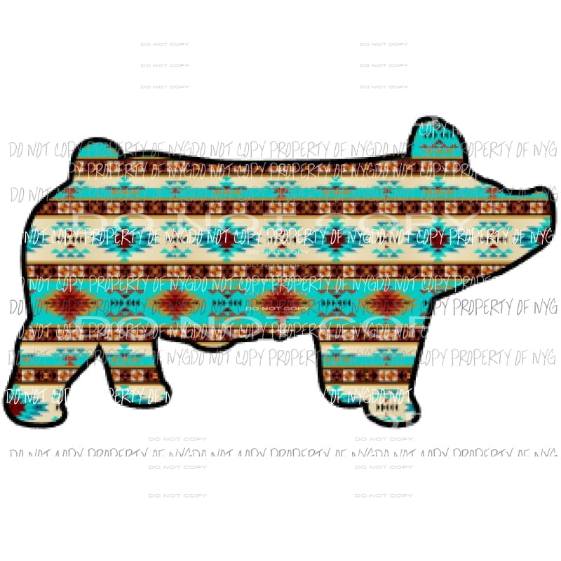martodesigns - Aztec Pig Sublimation transfers