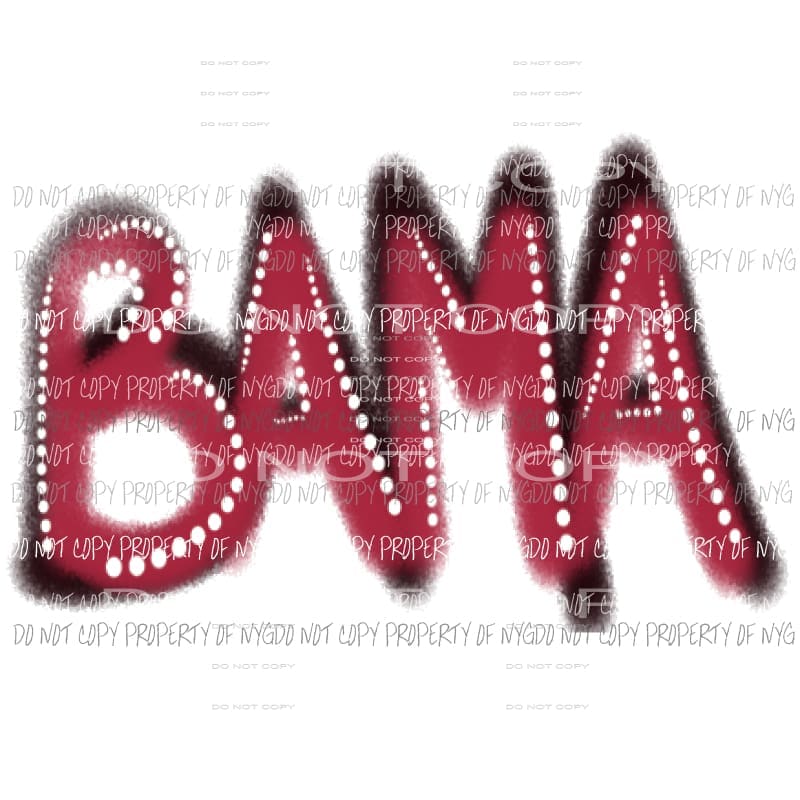 martodesigns - BAMA - Alabama Hand Drawn Sublimation