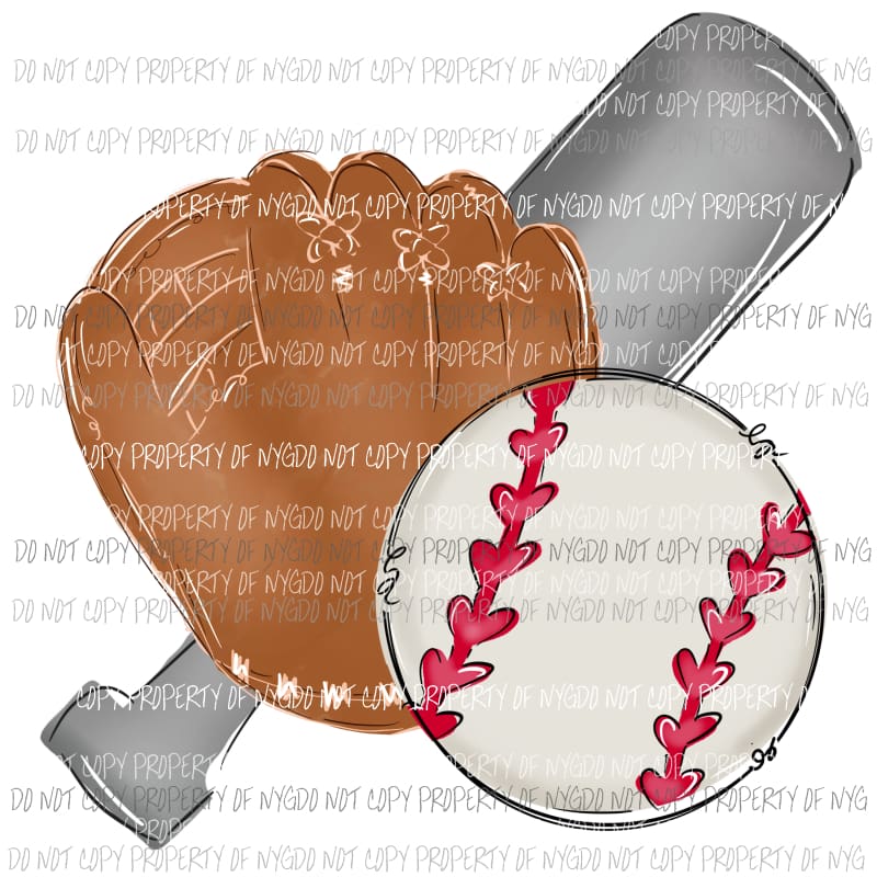 Baseball Mix ball glove bat Sublimation transfers – martodesigns